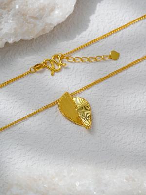 中国 24K 金の心形ネックレス 販売のため