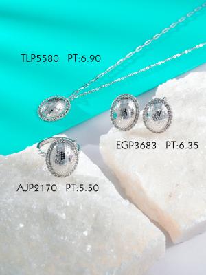 China Platinum set necklace & earring & ring new jewelry. for sale