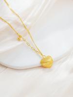 Quality Christmas present heart pendent for women girl lover 24K jewelry for sale