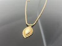 Quality 18K gold Christmas gift customized type necklace pendent yellow gold for sale