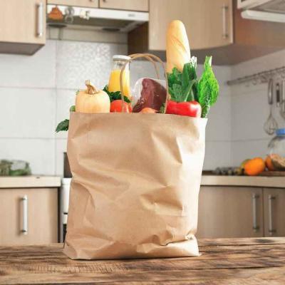 Cina Taschino per pane in carta kraft biodegradabile ad hoc FO greaseproof con gravnre in vendita