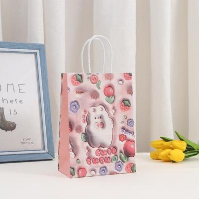 Cina Cute coniglio in rilievo sacca di decorazione per la festa di Pasqua colore personalizzato accettato biodegradabile in vendita