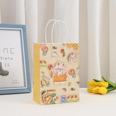 Cina Cute coniglio in rilievo sacca di decorazione per la festa di Pasqua colore personalizzato accettato biodegradabile in vendita