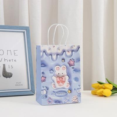 Cina Cute coniglio in rilievo sacca di decorazione per la festa di Pasqua colore personalizzato accettato biodegradabile in vendita