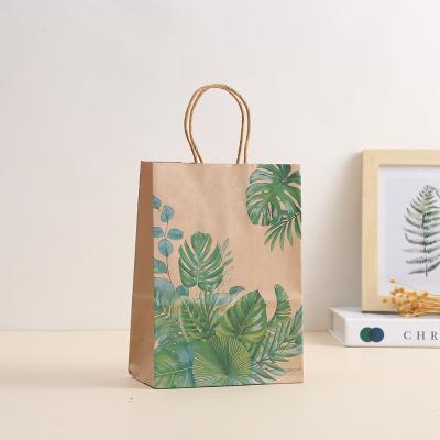 Cina Gravnre stampa sacchetto di carta vegetale verde per snack alimentari confezionamento sacchetto regalo Mori party in vendita