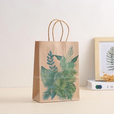 Cina Gravnre stampa sacchetto di carta vegetale verde per snack alimentari confezionamento sacchetto regalo Mori party in vendita