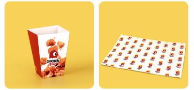 Cina Contenitore per imballaggi di fast food set scatola di carta di pollo fritto per take-out e ristoranti in vendita