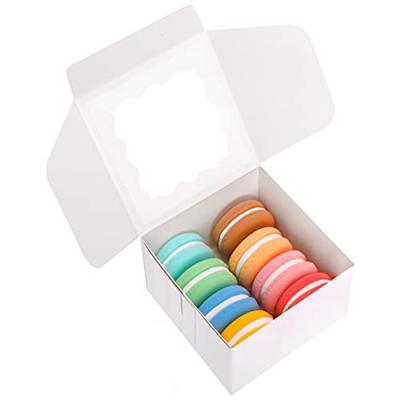 Cina Confezionamento di carte pieghevoli con finestra di visualizzazione chiara per i dolci da dessert in vendita
