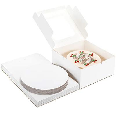 Cina Confezionamento di carte pieghevoli con finestra di visualizzazione chiara per i dolci da dessert in vendita