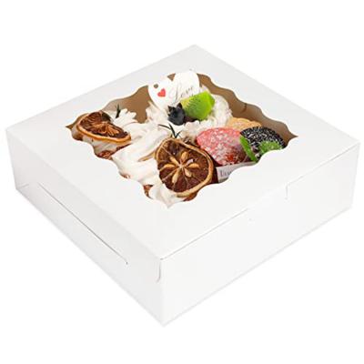 Cina Confezionamento di carte pieghevoli con finestra di visualizzazione chiara per i dolci da dessert in vendita