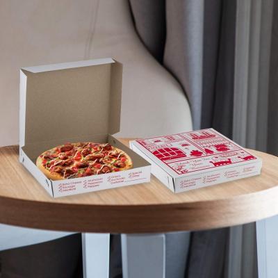 Cina Scatola di carta ondulata stampata su misura per pizza per fast food e ristoranti da asporto in vendita