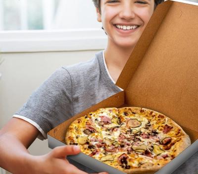 Cina Scatola di carta ondulata stampata su misura per pizza per fast food e ristoranti da asporto in vendita