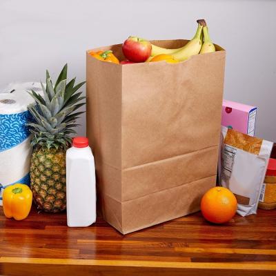 Cina Eco-friendly Frutta fresca ortaggi Imballaggio Sacchetto di carta kraft con design di lusso in vendita