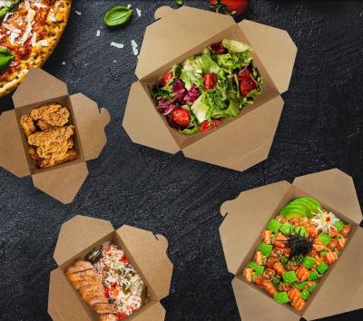 Cina Scatola di imballaggio per fast food biodegradabile su misura adatta a ristoranti e takeaway in vendita