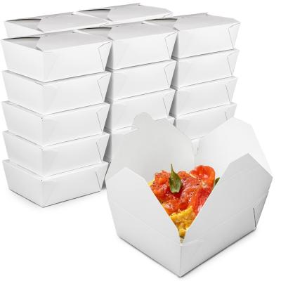 Cina Imballaggi monouso per insalate Contenitori alimentari Cartone di carta kraft per fast food e takeaway in vendita