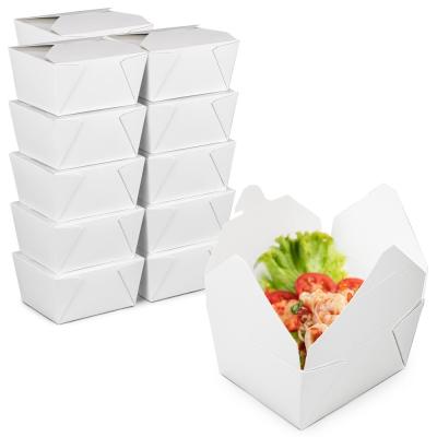Cina Imballaggi monouso per insalate Contenitori alimentari Cartone di carta kraft per fast food e takeaway in vendita