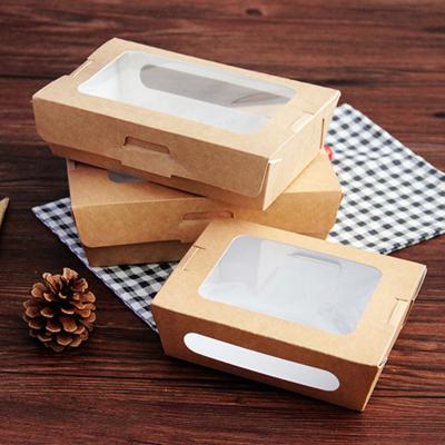 Cina Altri Confezione a mano a mano Kraft Paper Lunch Box per fast food Microonde in vendita