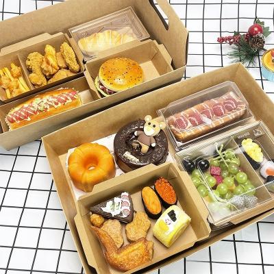 Cina Altri Confezione a mano a mano Kraft Paper Lunch Box per fast food Microonde in vendita