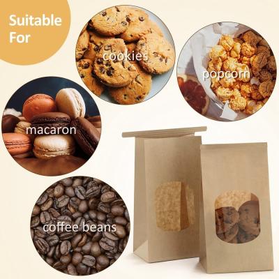 Cina Sacchetto di carta Kraft con finestra chiara per i chicchi di caffè stile di imballaggio di lusso in vendita