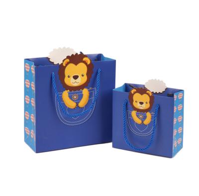 China CMYK 4 kleur Offset Printing Paper Box Bag voor Cartoon schattig dier cadeau winkelen Te koop
