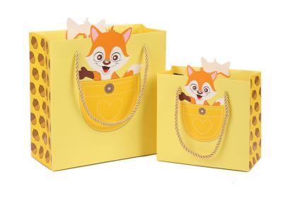 China CMYK 4 kleur Offset Printing Paper Box Bag voor Cartoon schattig dier cadeau winkelen Te koop