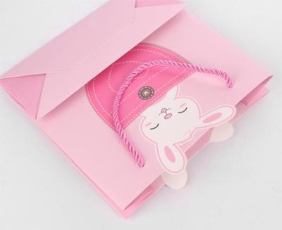 China CMYK 4 kleur Offset Printing Paper Box Bag voor Cartoon schattig dier cadeau winkelen Te koop