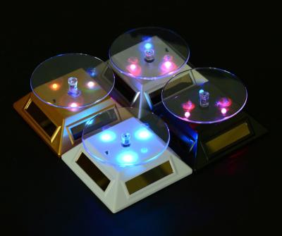 China 360 Grad drehbarer LED-Solar-Displayständer zur Präsentation von Mobiltelefonen, Schmuck und Uhren zu verkaufen