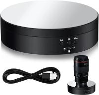 Quality Black / White PVC 360 Electric Mirror Turntable Motorized Display Stand For for sale