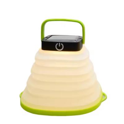 China Silicone Collapsible Garden Camping Solar Lamp Solar Camping Light for sale