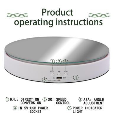 China Intelligente Automatische Roterende Displaystandaard Draaiplateau met Spiegeloppervlak Te koop