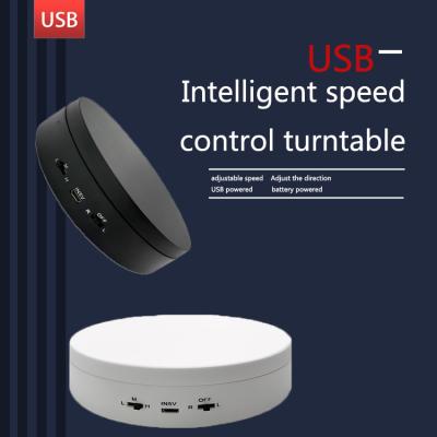 China Vrijstaand rond draaibare display Stand elektrisch draaitafel display met twee schakelaars Te koop