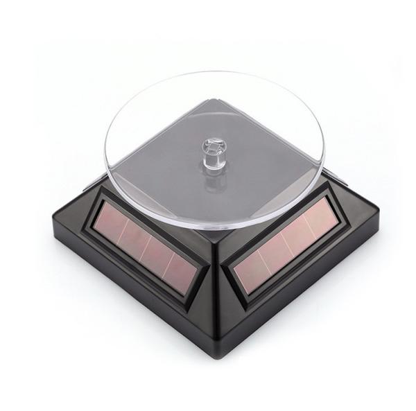 Quality OEM Advertising Equipment Solar Powered Rotating Display Stand For Small Objects for sale