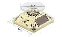 Quality Silver / Golden Lotus Solar Display Stand Rotating 360 Degrees For Advertising for sale