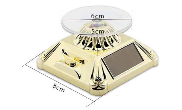 Quality Silver / Golden Lotus Solar Display Stand Rotating 360 Degrees For Advertising for sale