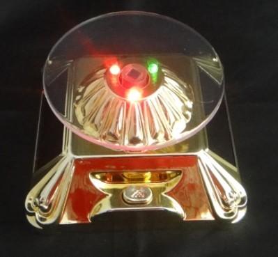 China Acrylic Solar Showcase 360 Degree Rotating Turntable Display Stand With Led Light for sale