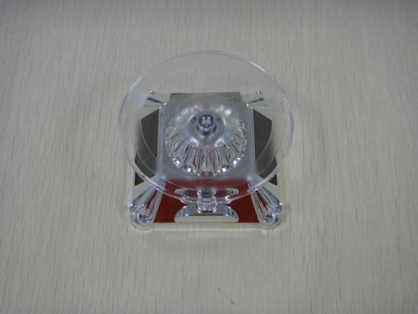 Quality Silver / Golden Lotus Solar Display Stand Rotating 360 Degrees For Advertising for sale