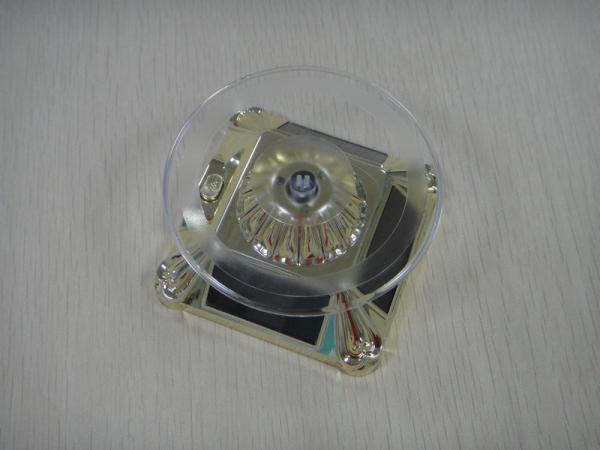 Quality Silver / Golden Lotus Solar Display Stand Rotating 360 Degrees For Advertising for sale