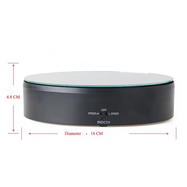 Quality Real Mirror Face Electric Rotating Display Stand With High And Low Speed Rotation for sale