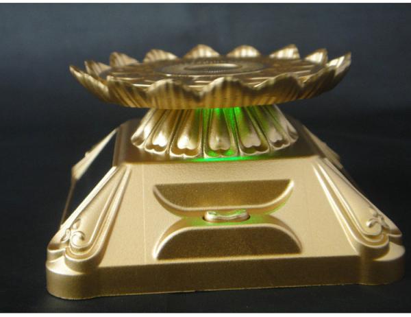 Quality Lotus Tray Solar Display Stand Beautiful Acrylic Small Colorful Rotating Display for sale