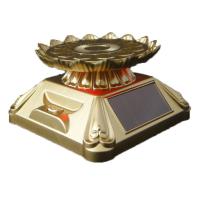 Quality Lotus Tray Solar Display Stand Beautiful Acrylic Small Colorful Rotating Display for sale