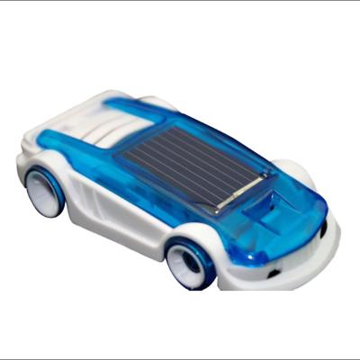 China Coches de juguete pequeños azules de energía verde para automóviles con salmuera solar creativos, coches para niños con energía solar en venta