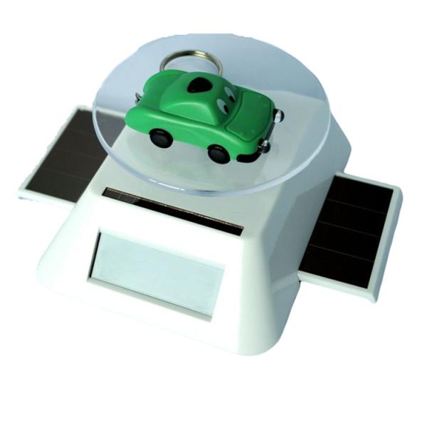 Quality 90mm Plate Acrylic Solar Powered Display Turntable Eco Friendly Logo Available for sale