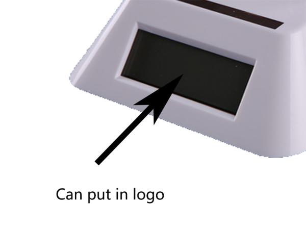 Quality 90mm Plate Acrylic Solar Powered Display Turntable Eco Friendly Logo Available for sale
