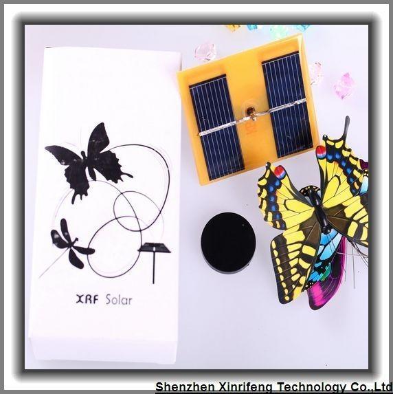 Quality Triple Solar Powered Fluttering Butterflies For Garden Plants Flowers Decoration for sale