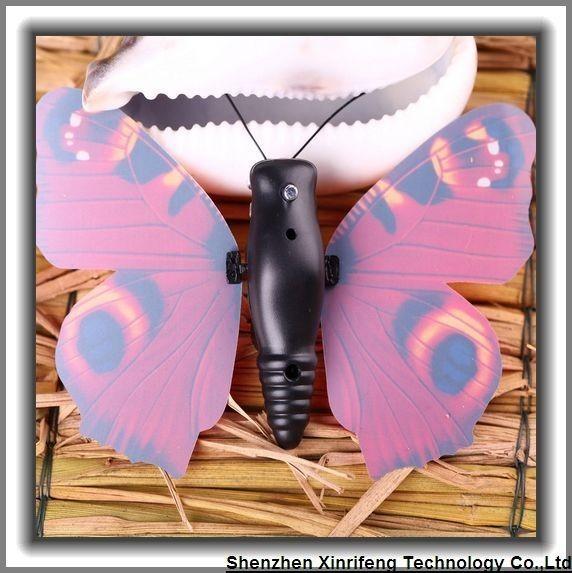 Quality Triple Solar Powered Fluttering Butterflies For Garden Plants Flowers Decoration for sale
