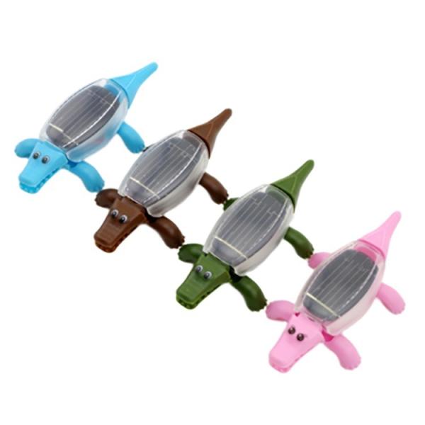 Quality Outdoor Creative Solar Powered Animal Solar Montessori Robot Toys For Kids for sale