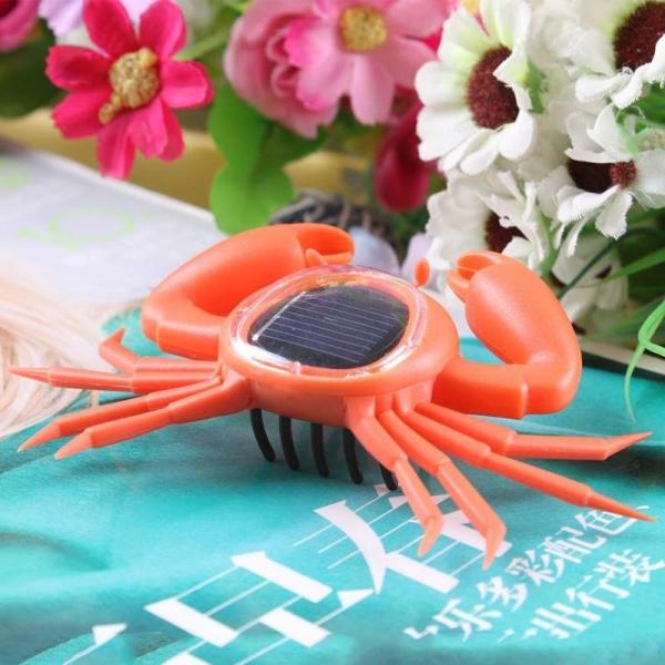 Quality ABS Solar Powered Crab Solar Energy Toy For Children Customized Logo for sale