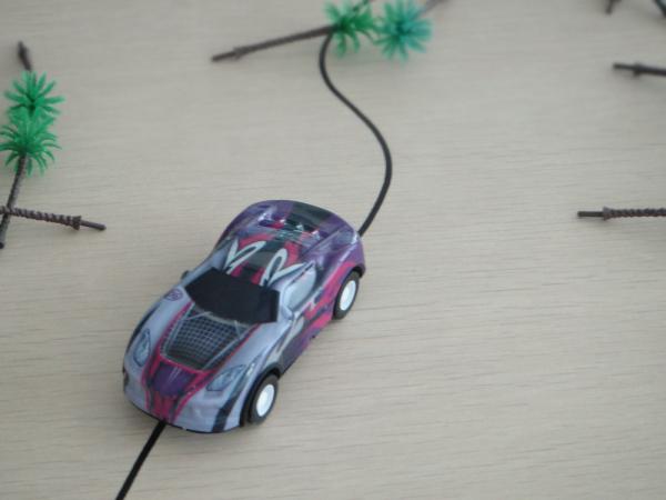 Quality Educational Solar Powered Toy Car Line Track Car Funny Novelty For Children for sale