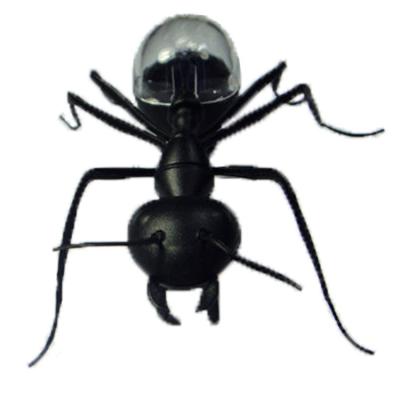 China High Quality Black Creative Science Solar Power Novelty Gifts Plastic Promotional Solar Toys Ant for sale