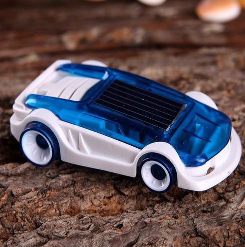 Quality Promotional ABS Material Tiny Solar Car Solar Powered Mini Car for sale